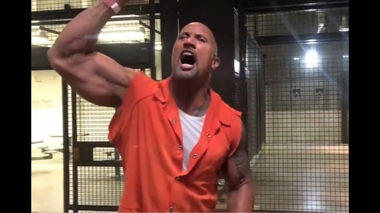 The Rock's Prison Break Scene - Fast 8 (Behind The Scenes) - YouTube