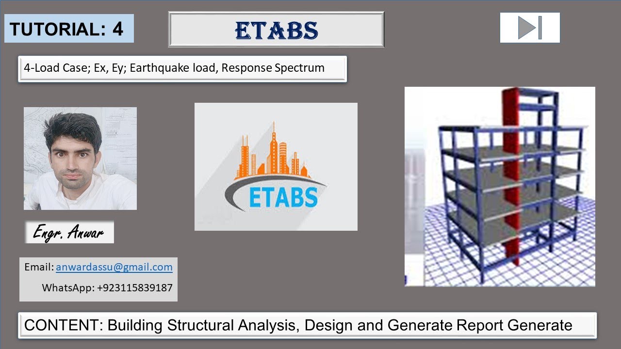 4-Dynamic Analysis | Inputs of Earthquake | RSA | ETABS Tutorial - YouTube