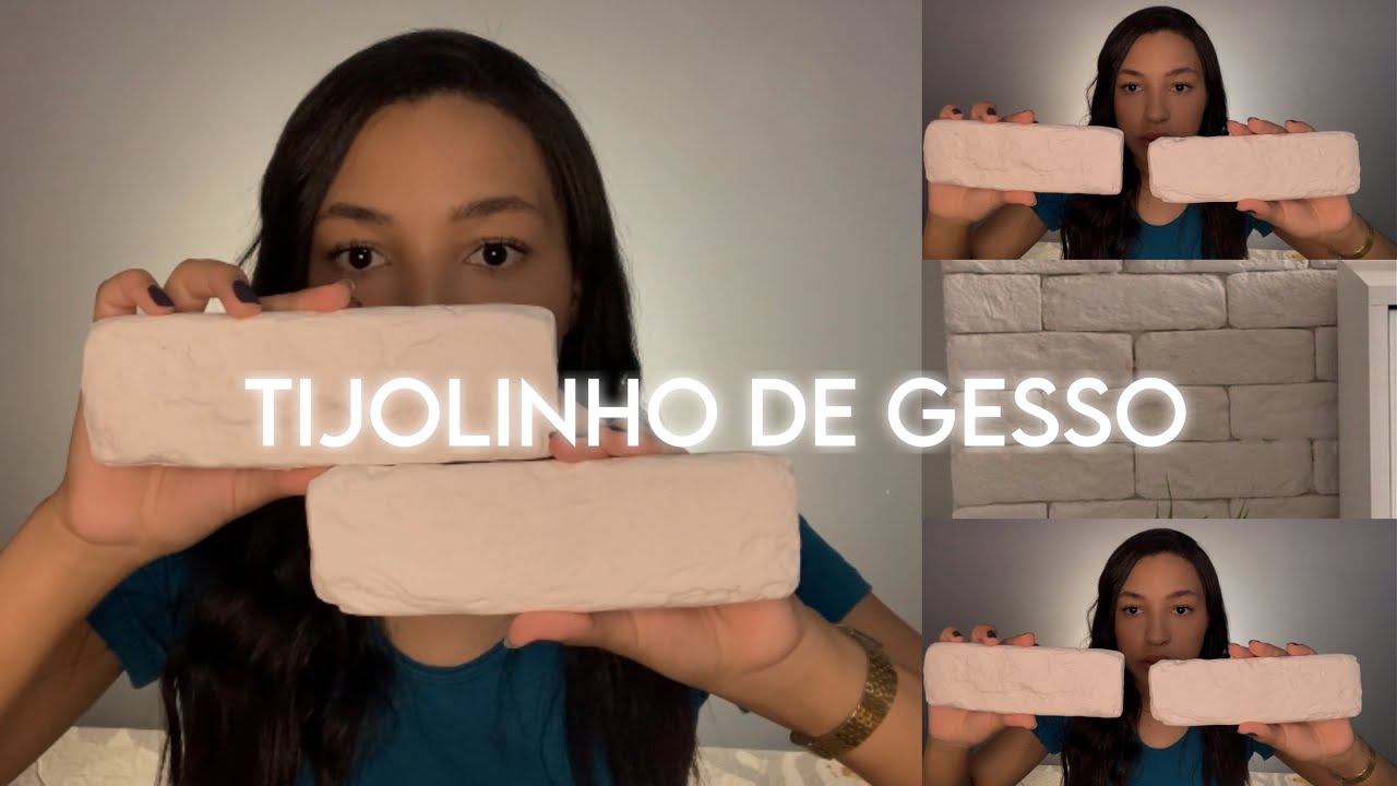 COMO FAZER TIJOLINHOS DE GESSO •Nathalia Costa• - YouTube