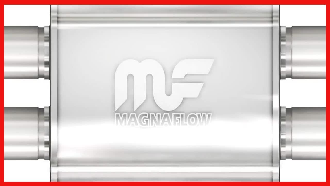 MagnaFlow 4in x 9in Oval Dual/Dual Performance Muffler Exhaust 11386 ...