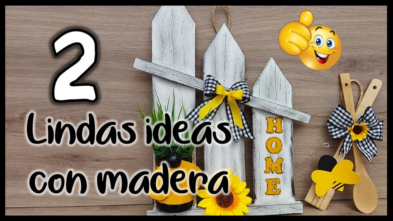 2 LINDAS IDEAS CON MADERA Y ABEJAS - Manualidades con retazos de madera ...