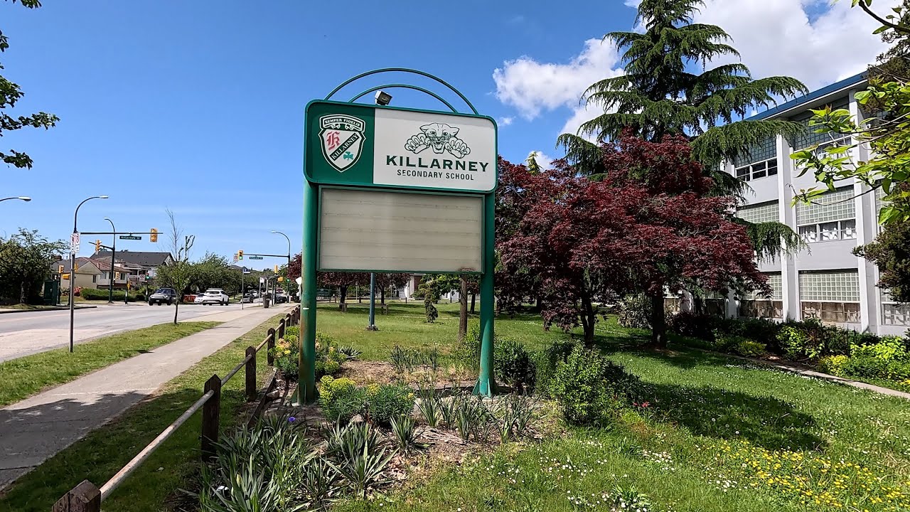 KILLARNEY SECONDARY SCHOOL in VANCOUVER BC CANADA (High School Walking ...
