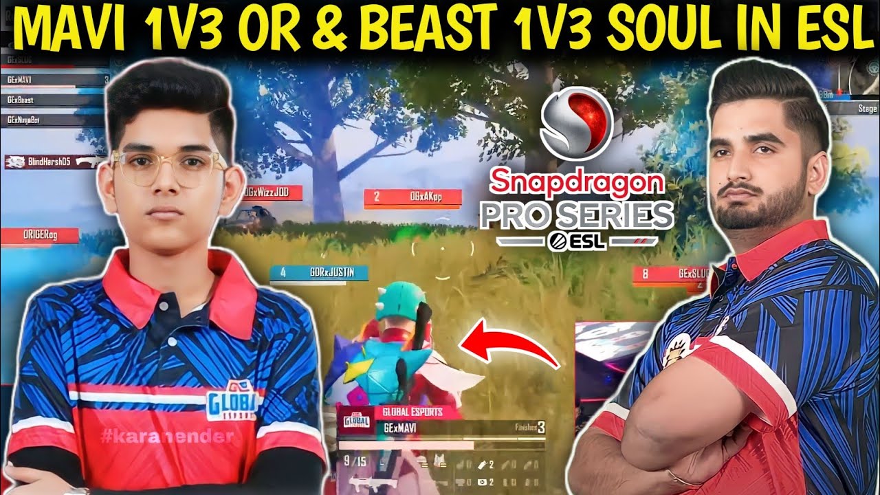 MAVI 1V3 OR 🤯 GE WIPED SOUL IN SECOND 😱 BEAST 1V3 SOUL 🤯 BGMI - YouTube