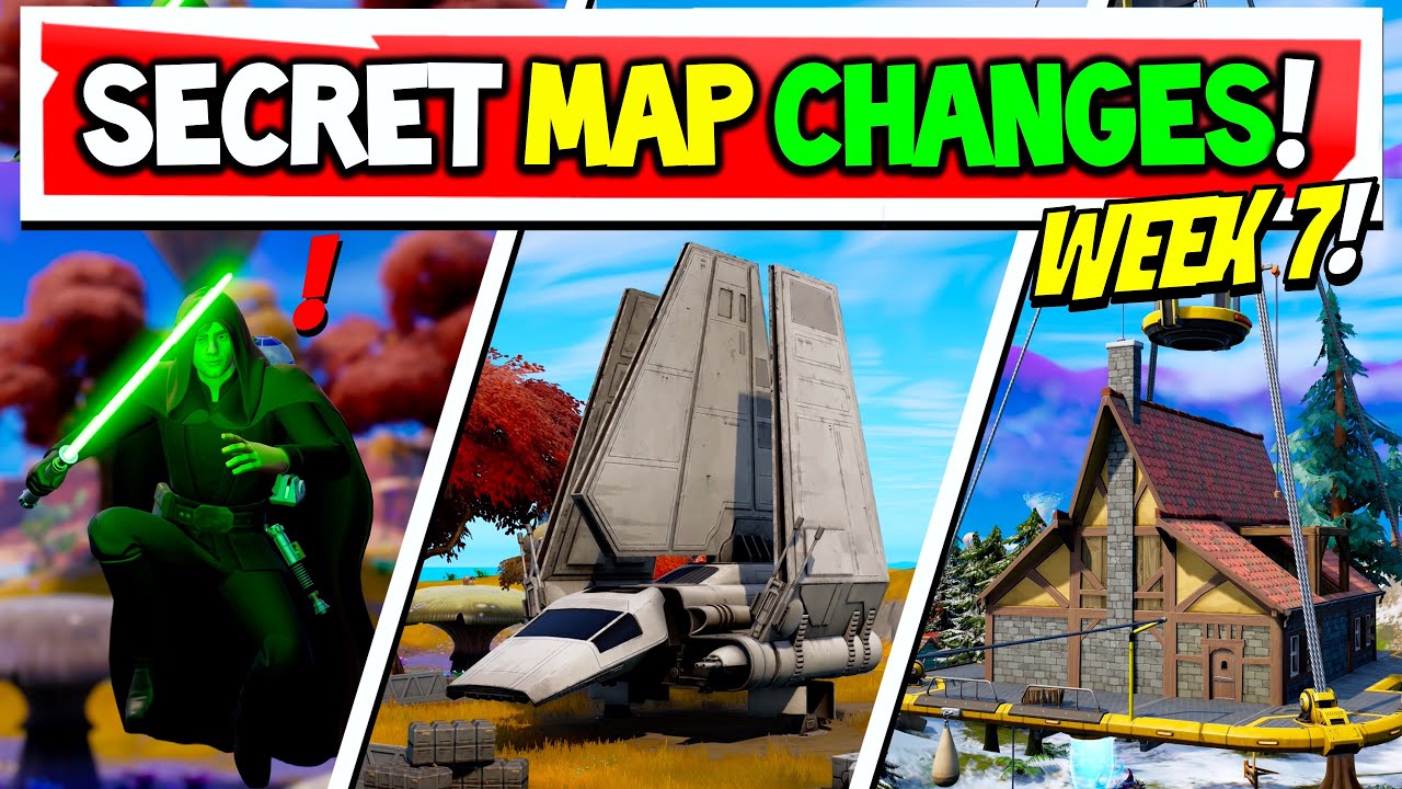 Fortnite Season 4 SECRET MAP CHANGES "Week 7!" | v22.30 Star Wars ...