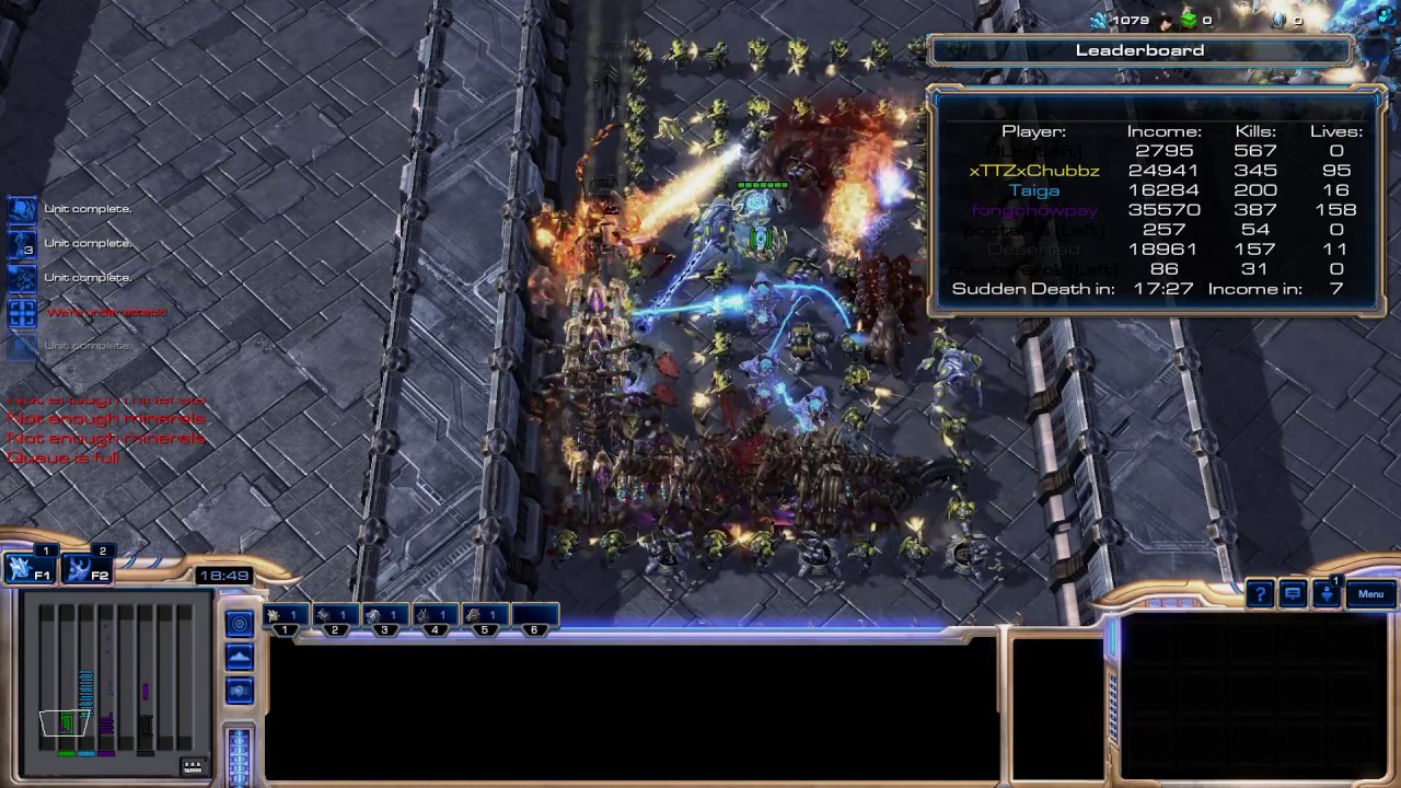 Starcraft 2: Line Tower Wars (how to own it) - YouTube