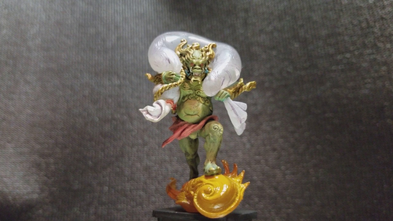 Fujin Japanese God Of Wind Figure Quick Review. (360 rotation) - YouTube