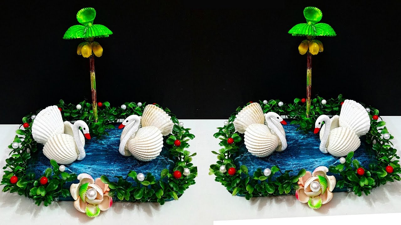 DIY Showpiece made with Sea shell for home decor | Seashell craft idea ...