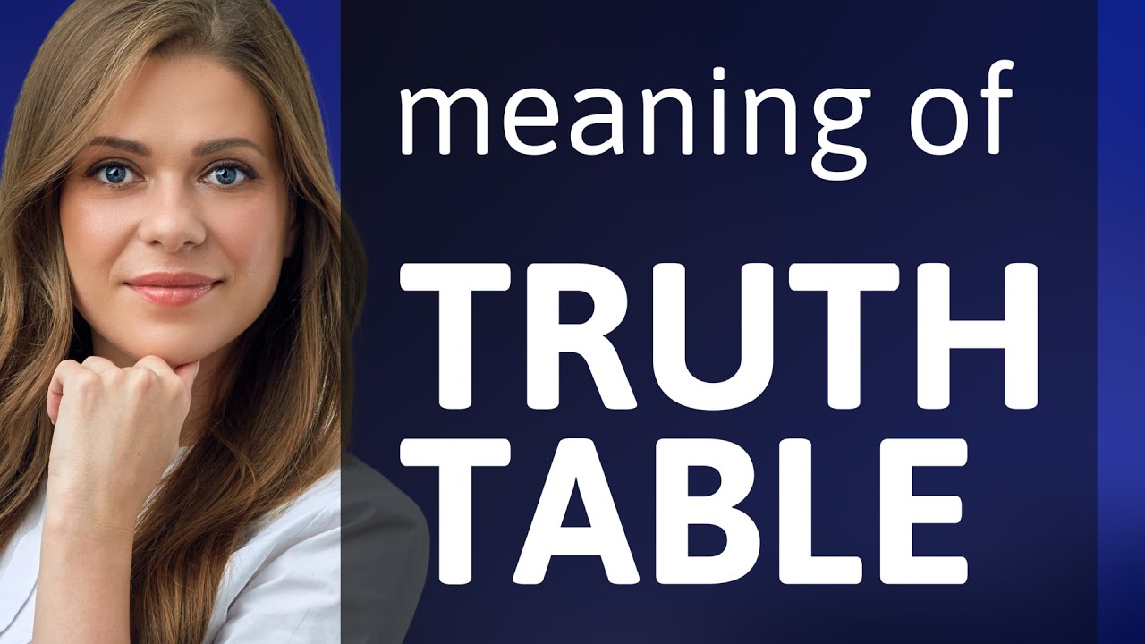 Understanding Truth Tables: A Beginner's Guide - YouTube