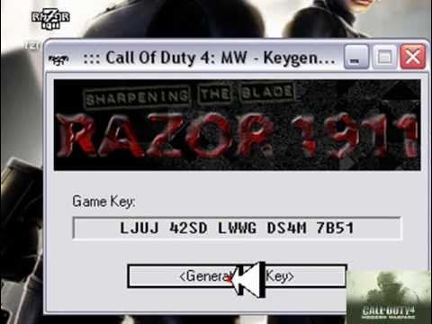 Como desbloquear COD4 Mw Call of Duty 4 (keygen), - YouTube