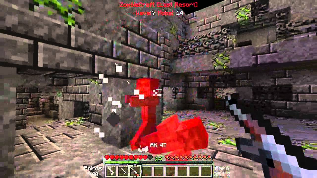 Minecraft Mod ZombieCraft Part 3 AK แรงมาก - YouTube