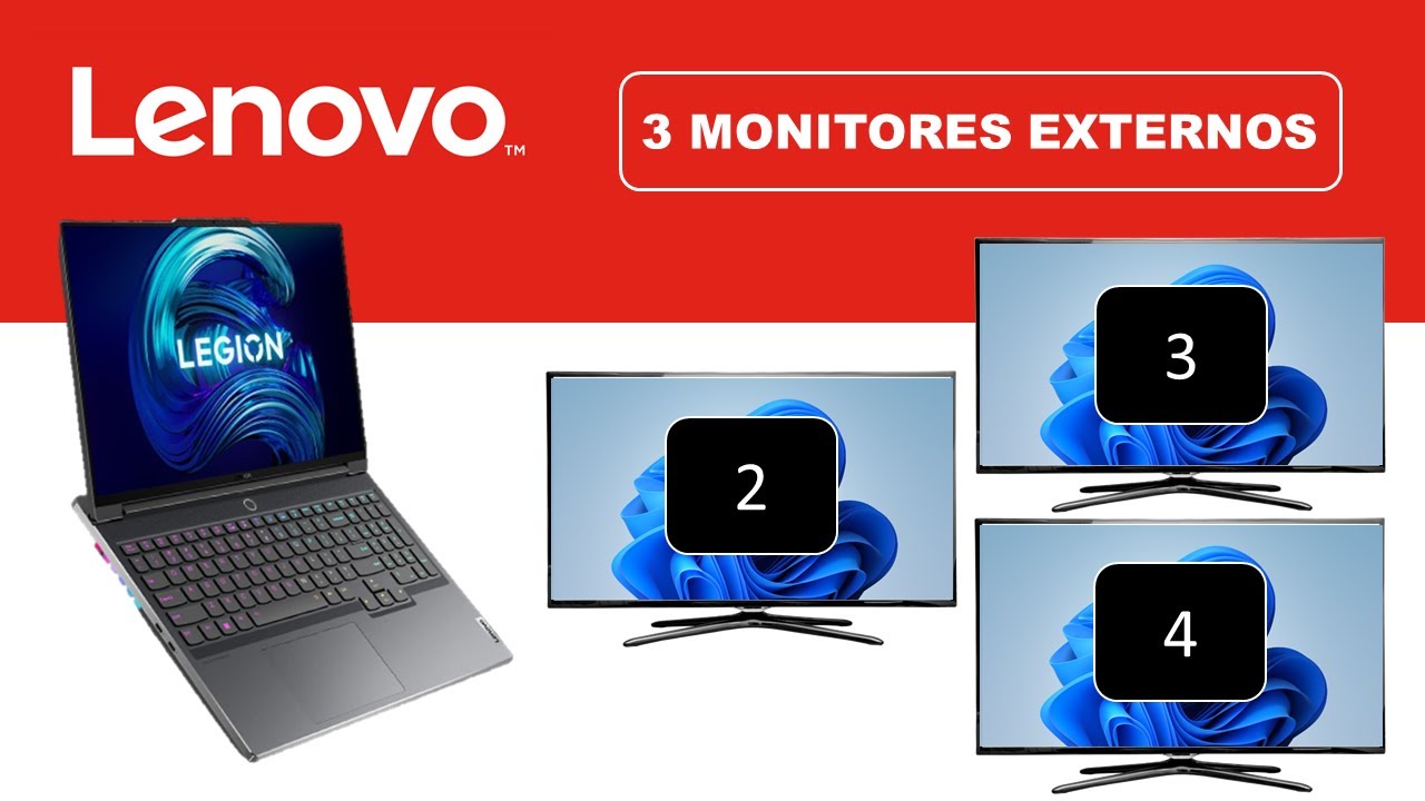 Lenovo Legion Conectar 3 Monitores Externos - YouTube