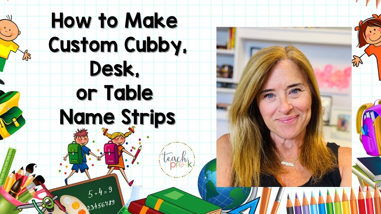 How to Make Custom Name Strips for Your Classroom - YouTube