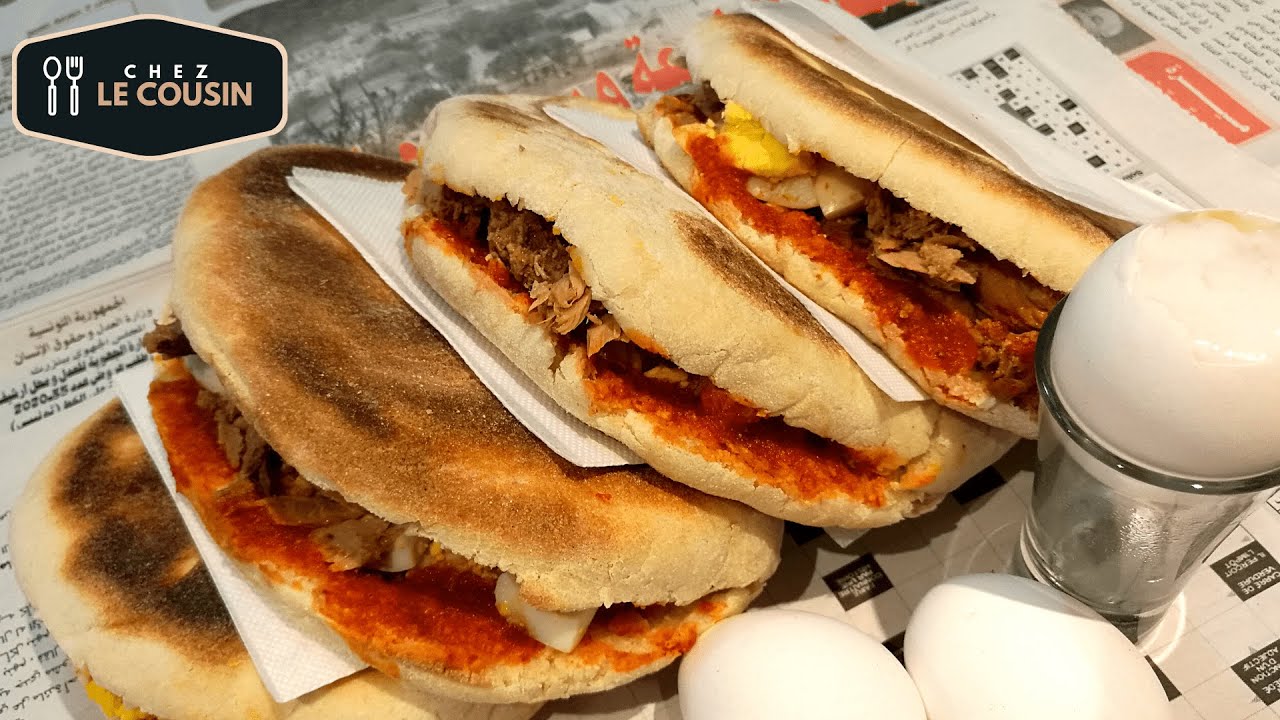 ️- Sandwich Ayari "Tunisien" -كسكروت عياري - تونسي - - YouTube