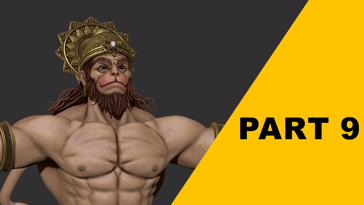 Hanuman 3d | Hanuman 3d modeling | hanuman 3d model | Zbrush timelapse ...