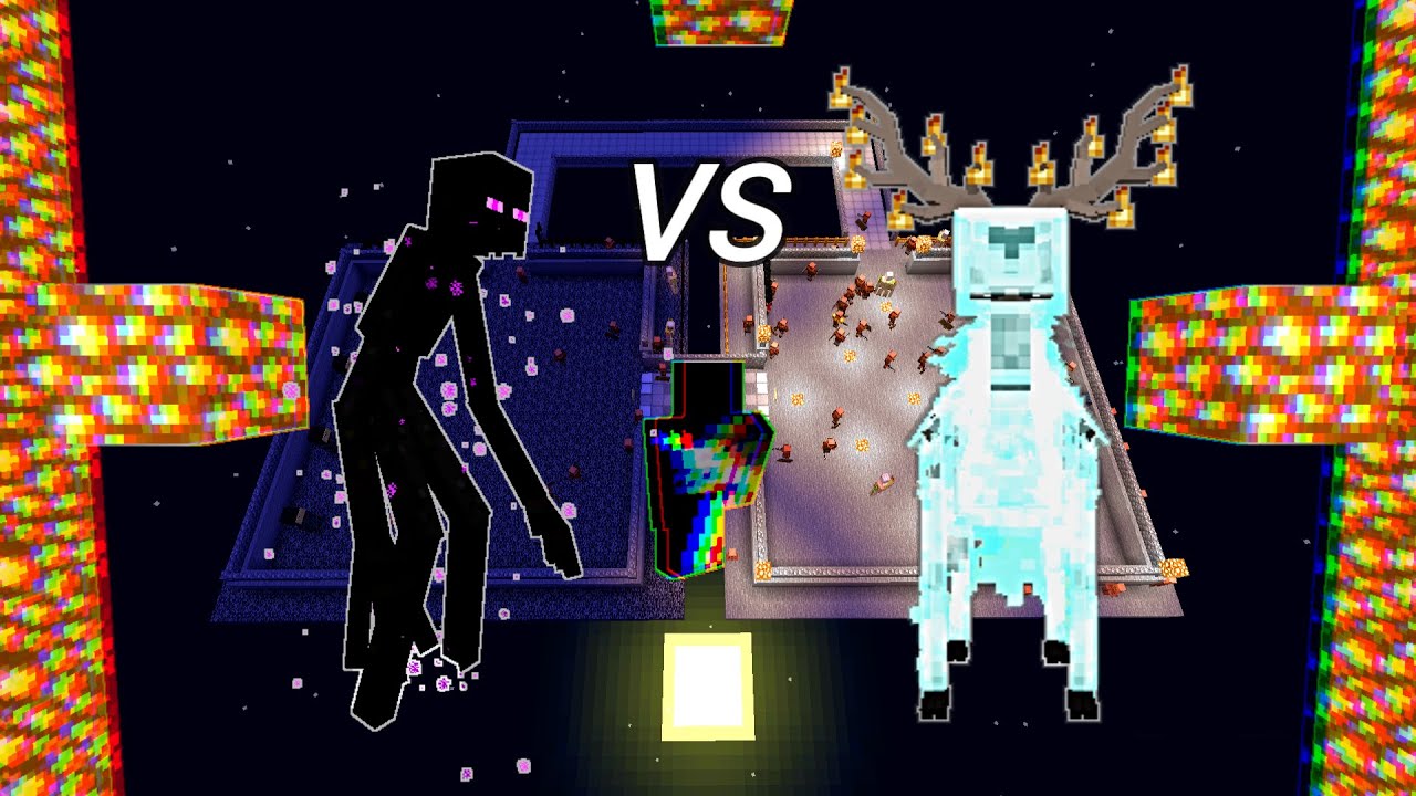 Hirschgeist vs Mutant Enderman - Minecraft Mob Battles in Minecraft ...