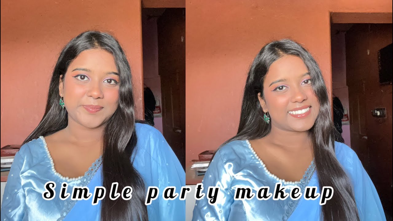 Simple party makeup for beginners 🥰😚||Cristina Kujur|| #makeup #look # ...