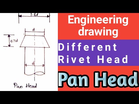 Pan rivet head(how to draw pan rivet head) - YouTube