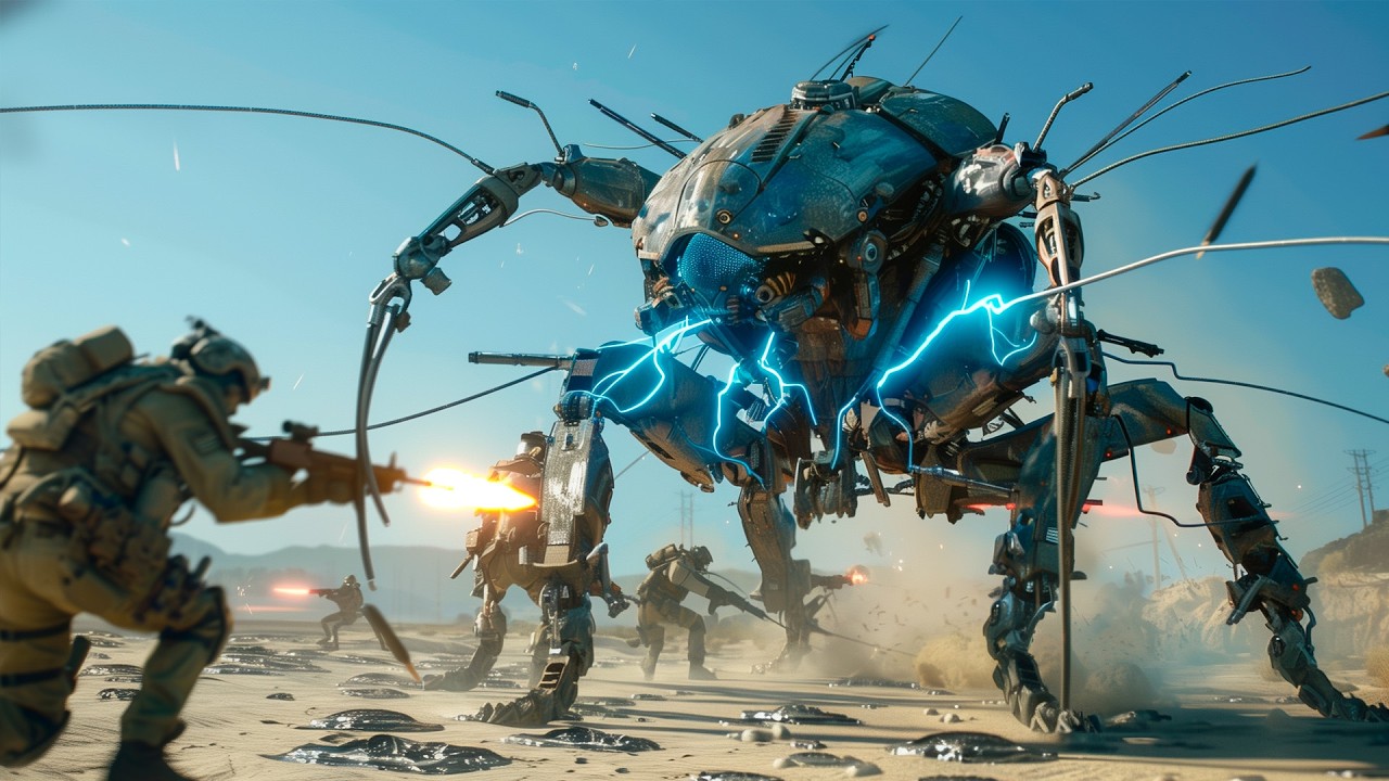 140,000 Modern Army VS 5,000 Alien Robots - Epic Battle - UEBS2 [4k ...