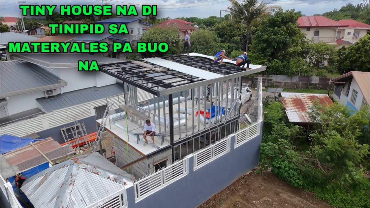 TINY HOUSE NA DI TINIPID SA MATERYALES MALAPIT NG MABUO(BULACAN PROJECT) - YouTube