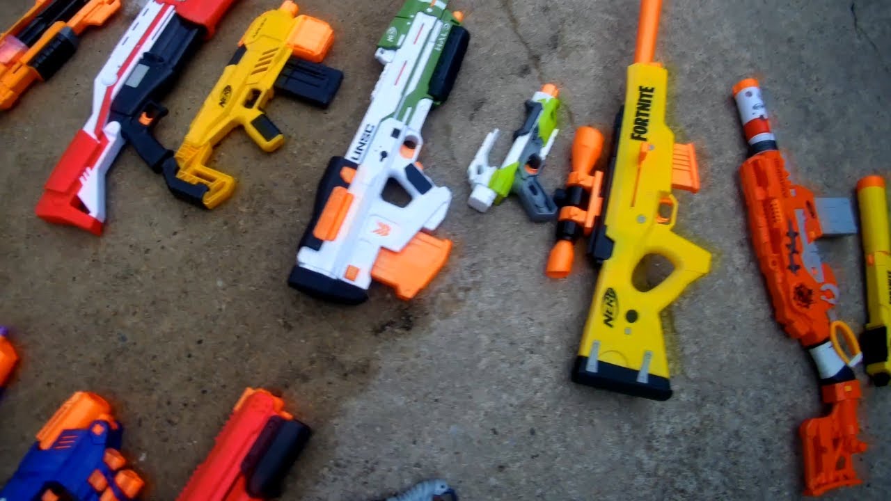 Reloading ALL of My Nerf Guns! - YouTube