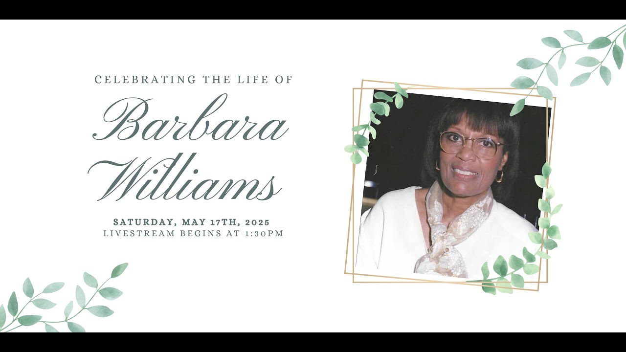 Barbara Lee Williams Memorial - YouTube