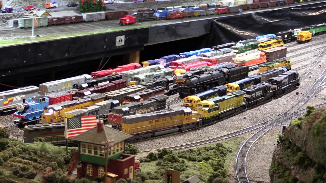 Model train club's massive layout a constant work-in-progress - YouTube