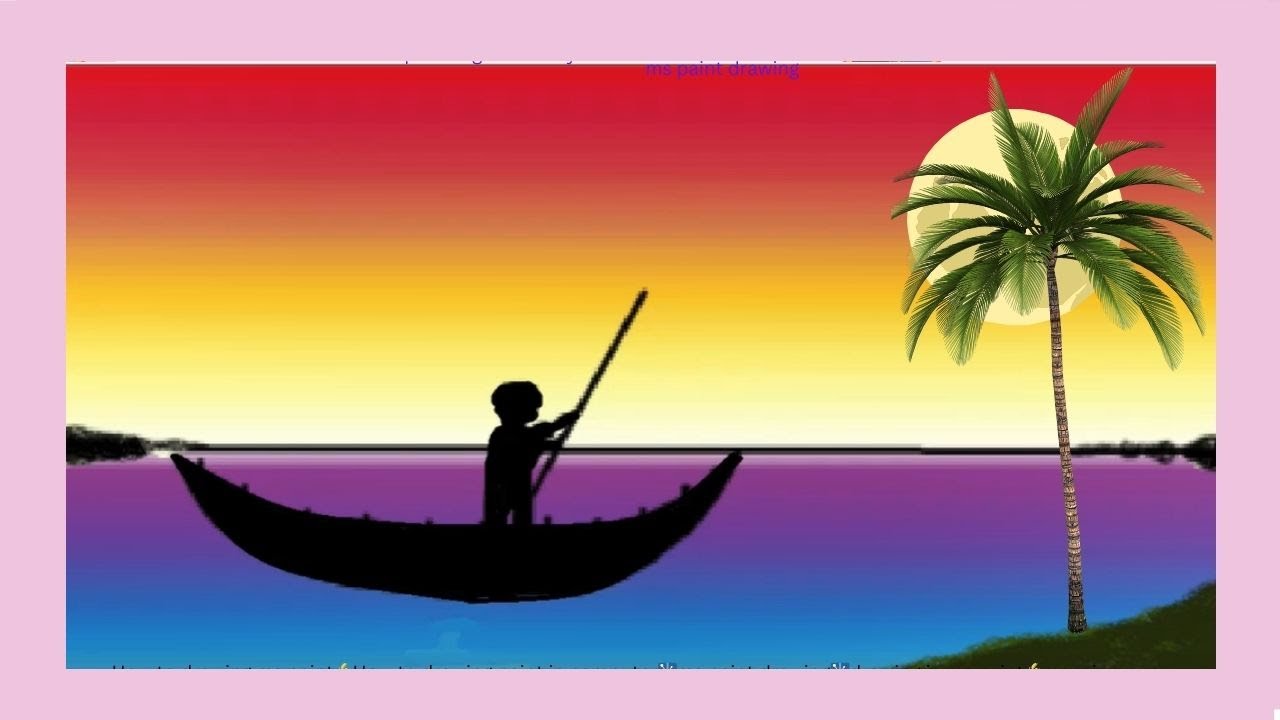 How to drawing ms paint🌴How to drawing paint in computer🎇ms paint ...