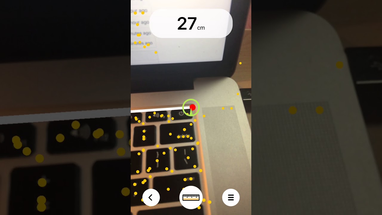 AR Ruler length measuring demo - YouTube