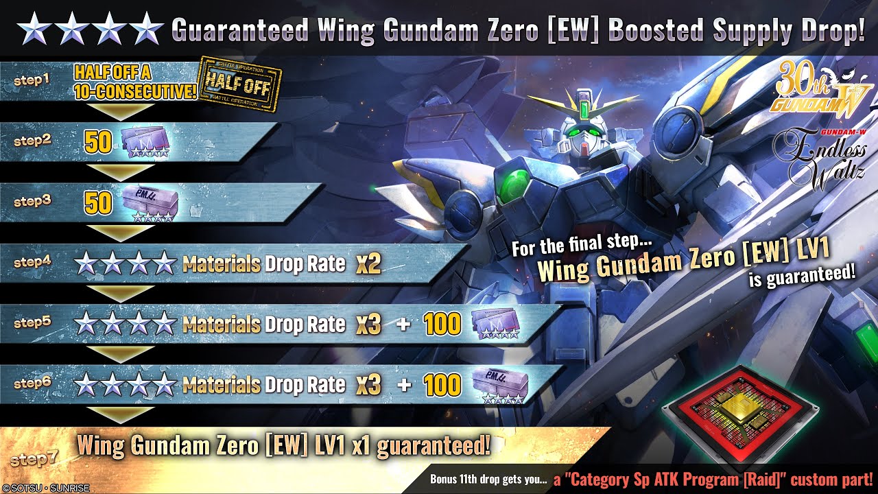 GBO2 : Wing Gundam Zero [EW] Banner Night & Showcase - YouTube