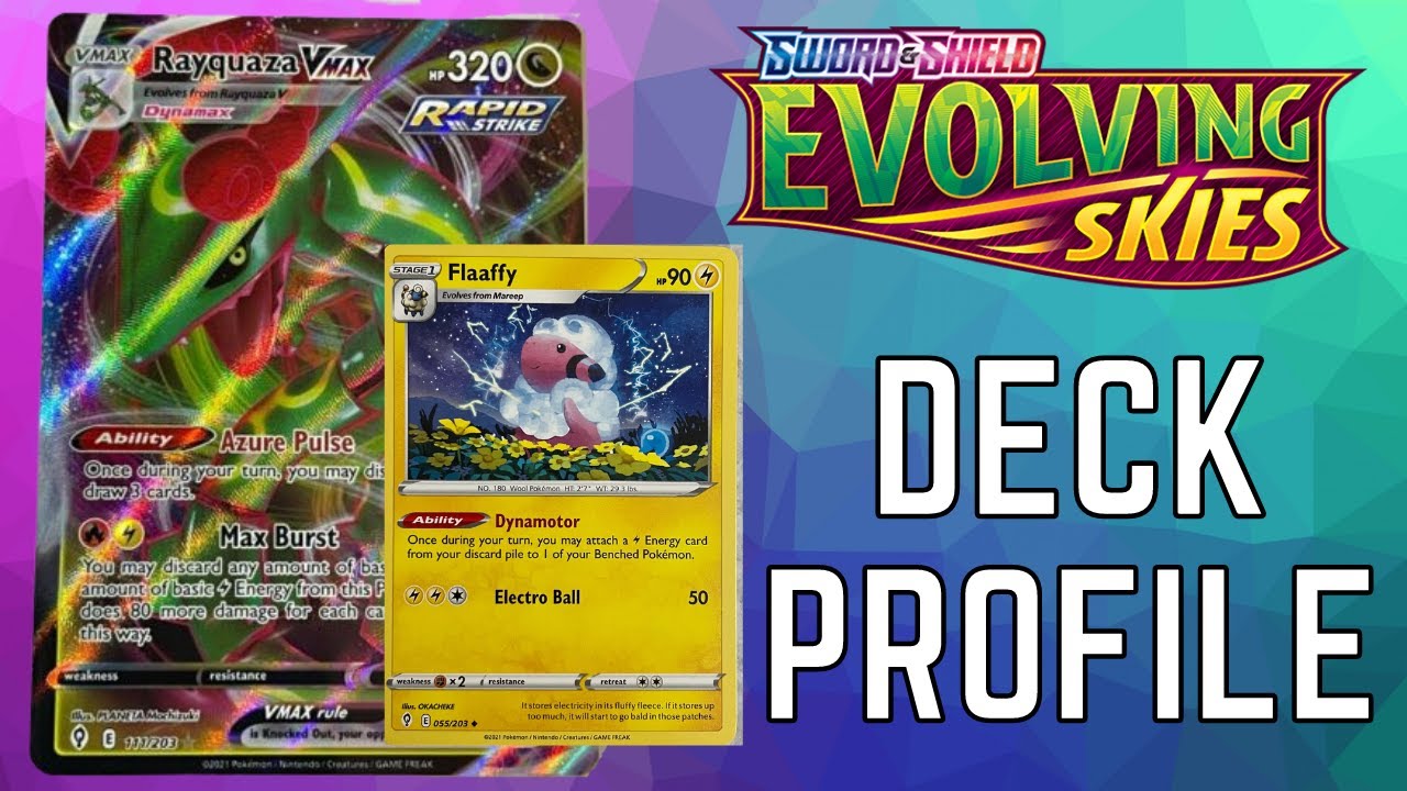 NEW Rayquaza Vmax Deck Profile | Pokemon TCG Evolving Skies - YouTube