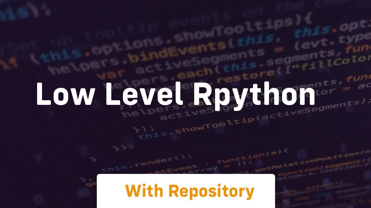 Low level rpython - YouTube