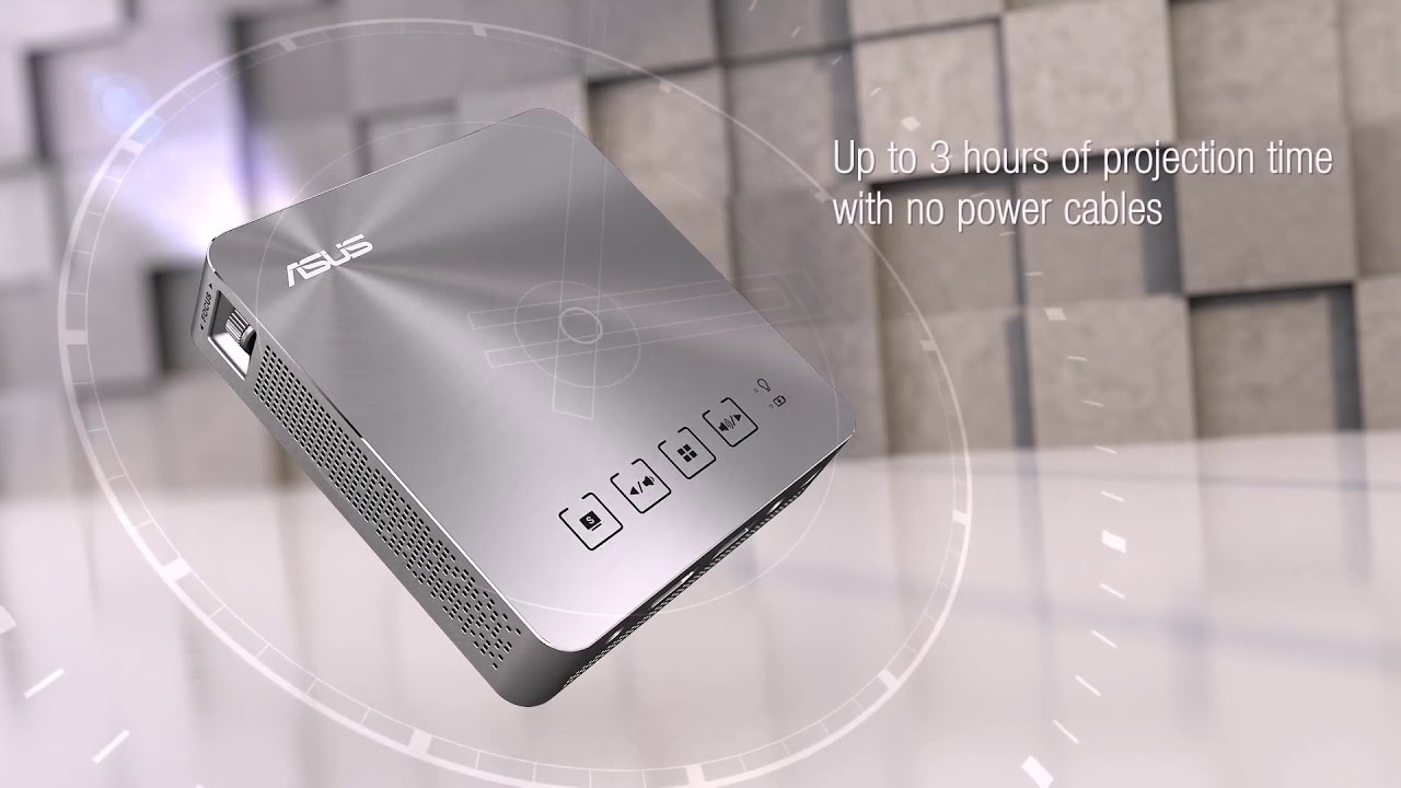 ASUS S1 Mobile Projector with Built-in Battery - YouTube