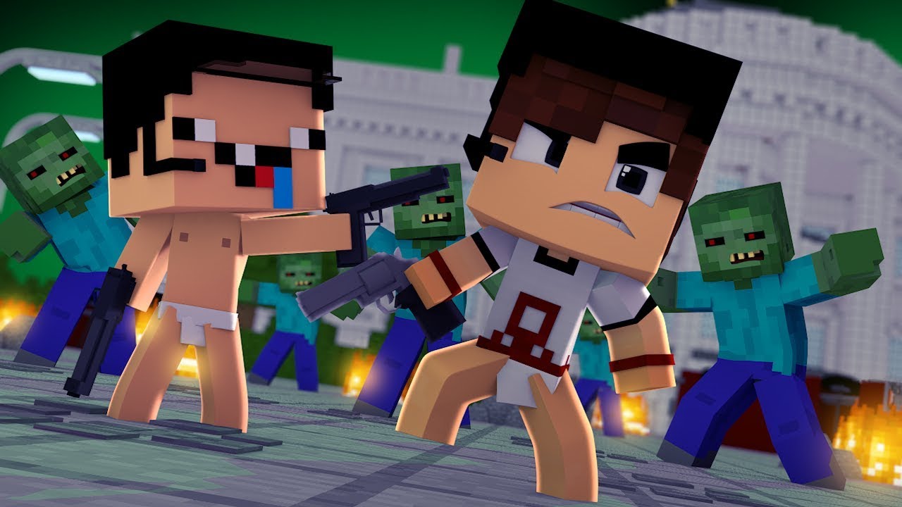 PROTEGEMOS A CASA BRANCA DE UM APOCALYPSE ZUMBI !! - MINECRAFT - YouTube