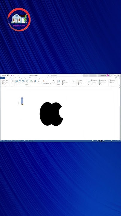 Drawing Apple Logo With MS Word || #shorts - YouTube