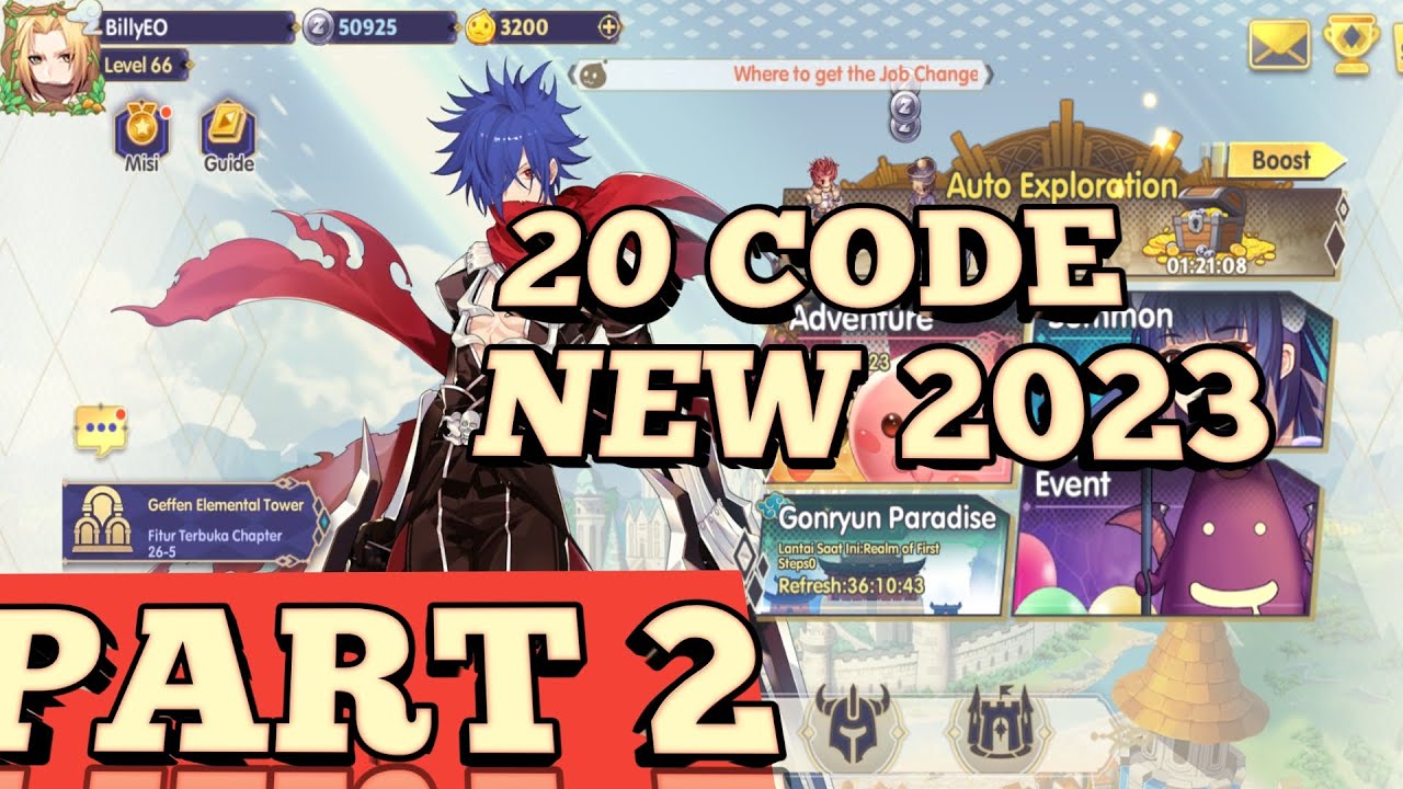 (PART 2) 20 NEW CODE 2023 || RAGNAROK ARENA - YouTube