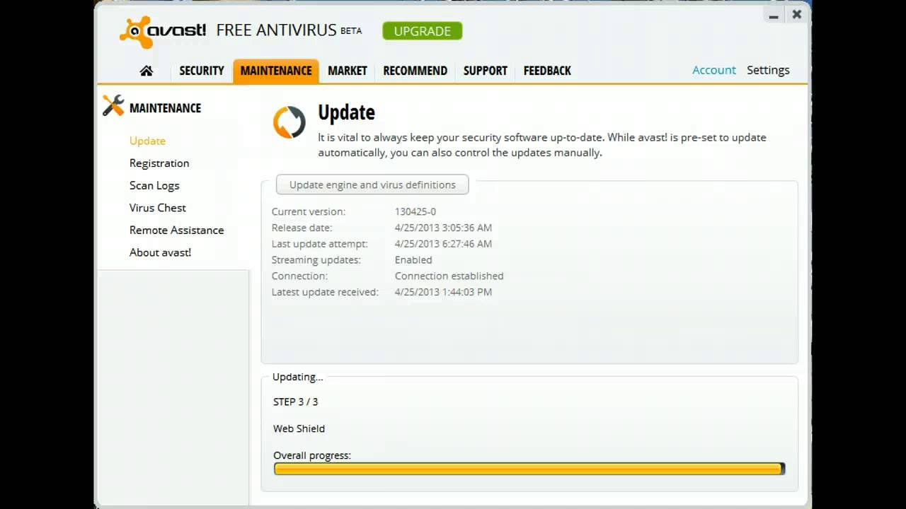 avast!8 beta update - YouTube