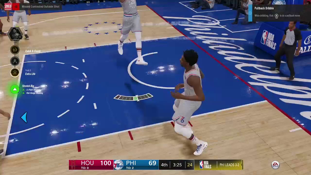 Ben simmons hits a three pointer - YouTube