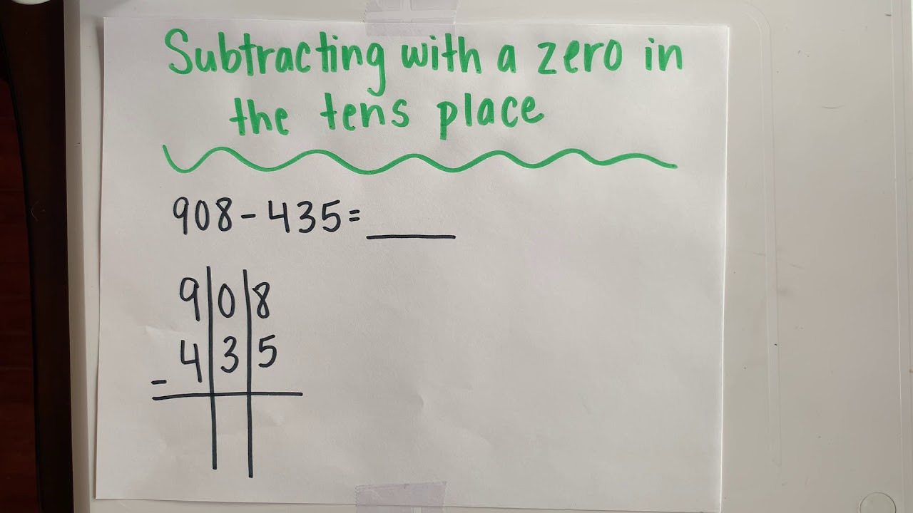 Zero in the Tens Place - YouTube