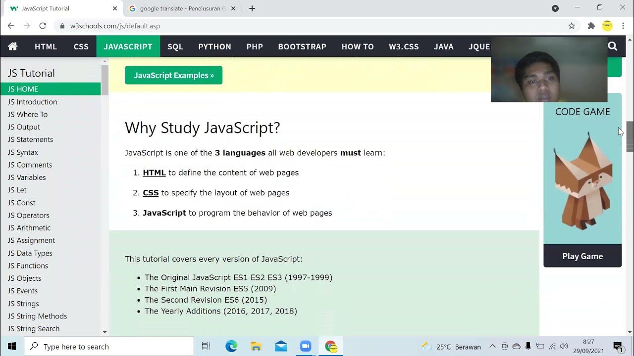JavaScript Dasar 1 | King Programmer - YouTube