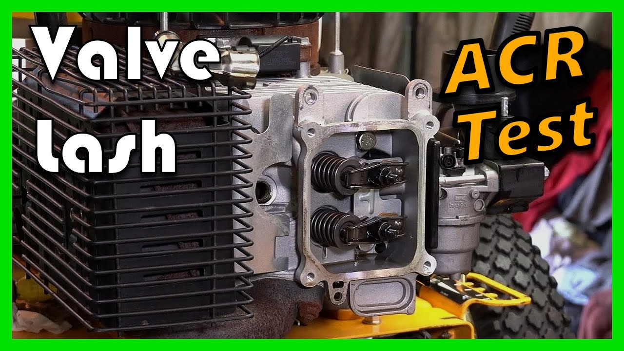 Cub Cadet CC760es 420cc Valve Adjustment / Test 4 ACR vs Valve Overlap ...