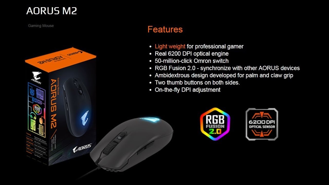 AORUS M2 Gaming Mouse - YouTube