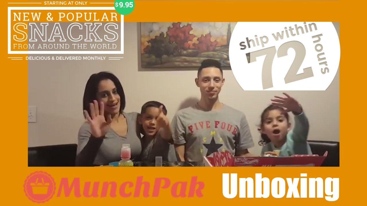 MunchPak Unboxing - Monthly Snack Subscription - YouTube