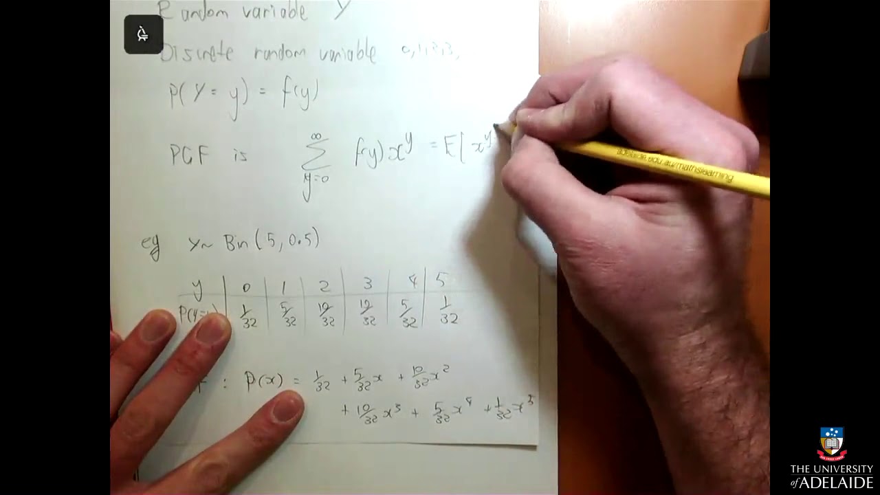 REVISION SEMINAR: Prob & Stats II: PGF's, Poisson processes, bivariate ...