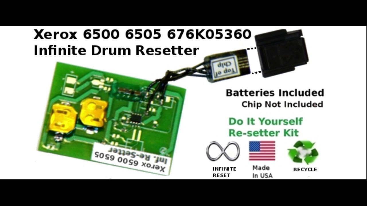 Drum Chip Reset 6500 6505 - YouTube