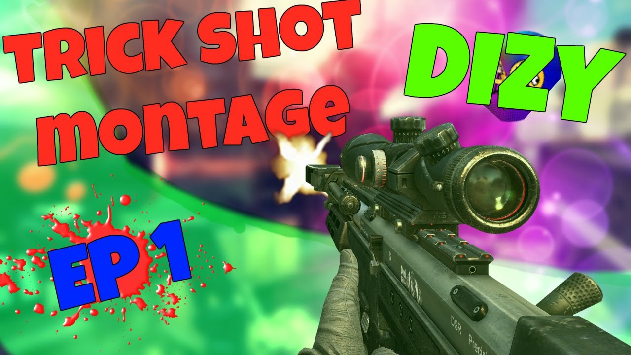 cod trick shot montage awesome trickshot clips (introducing DiZy clan ...