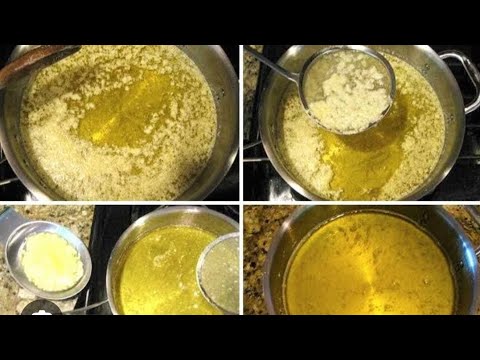 ghee making process||ghee kaise banai in easy way||how to make ghee ...