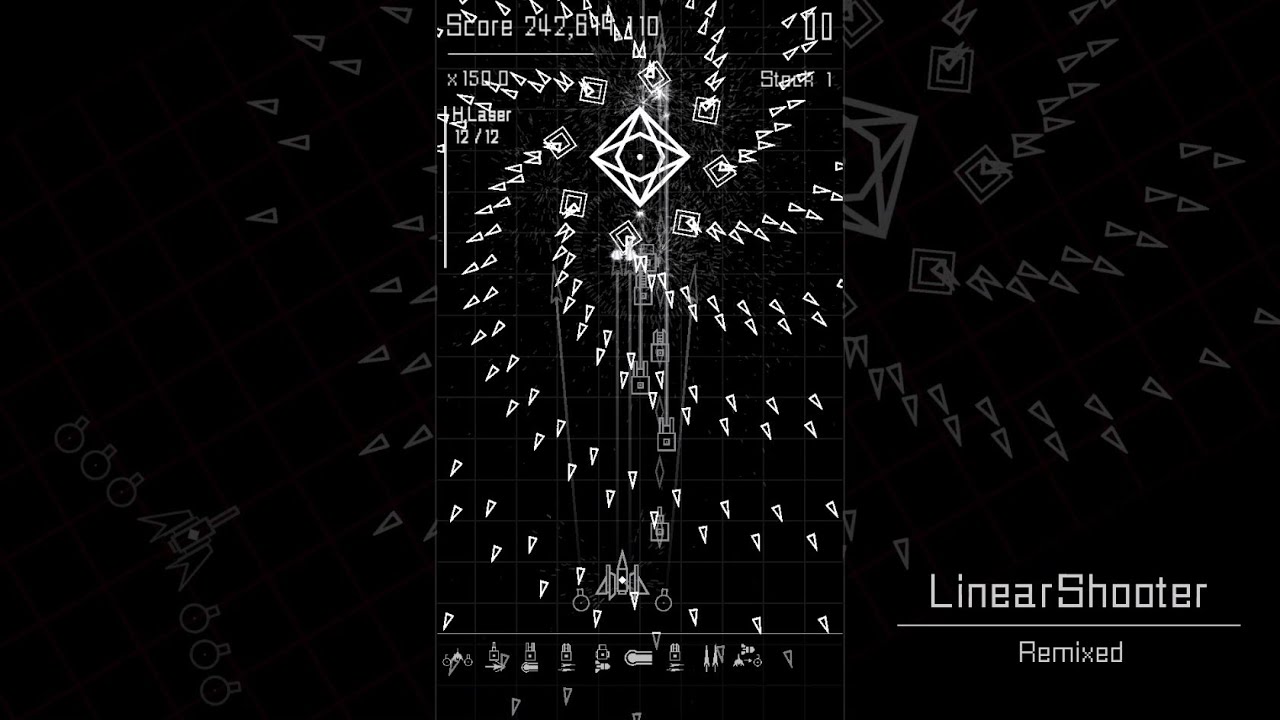 【LinearShooter Remixed】Normal Type-B ノーコンティニュークリア（視認性向上） - YouTube