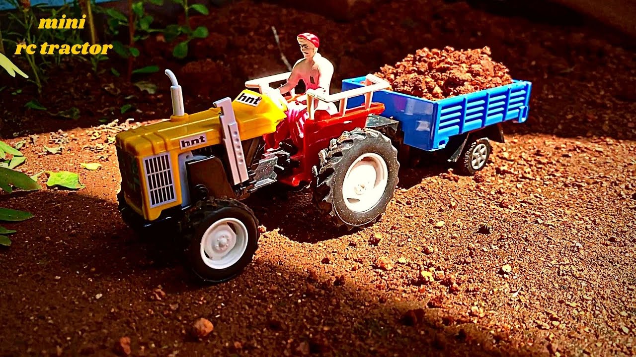 RC tractor farming | mini tractor using for farming | RC minature ...