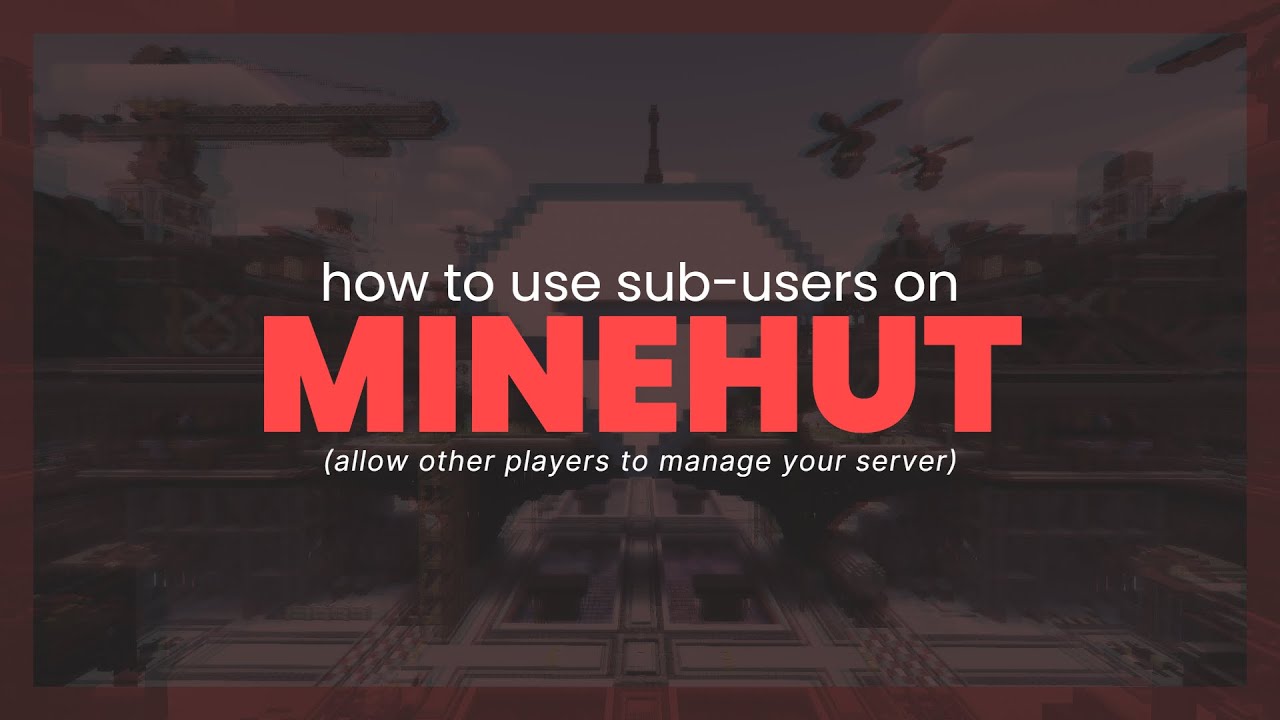 How to Add a Sub-User | Minehut Tutorial (2024) - YouTube