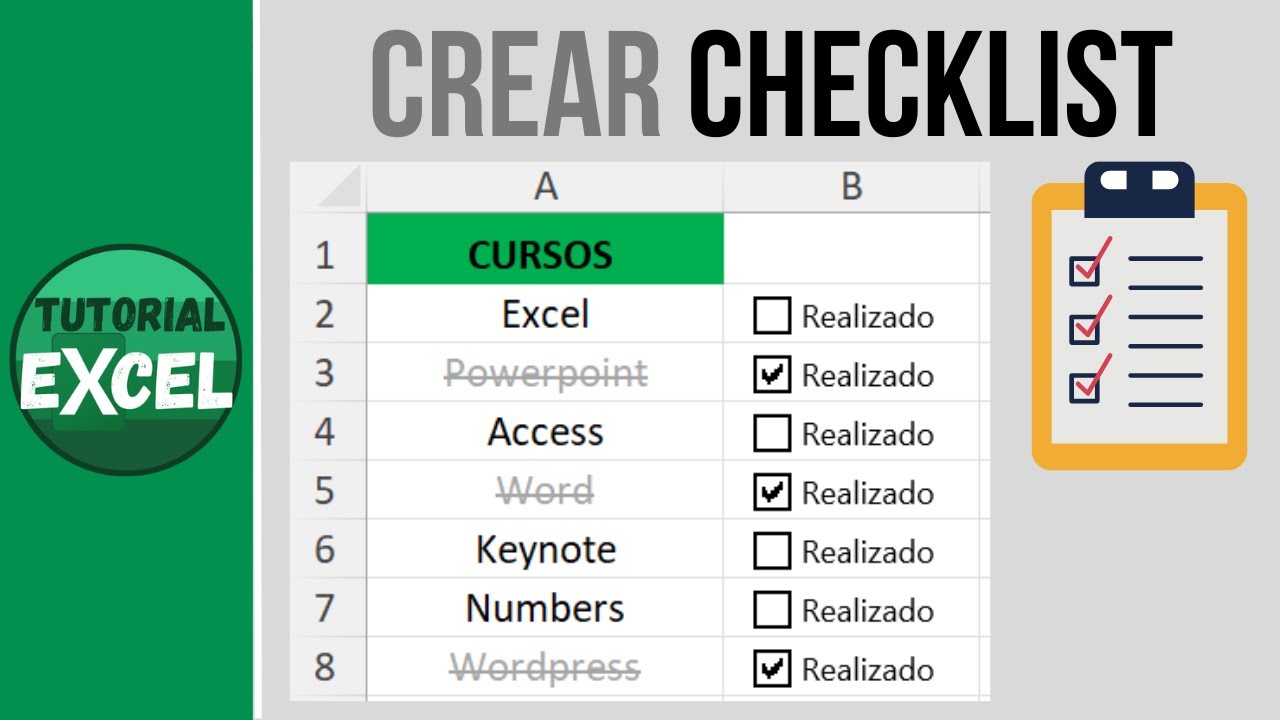 Crear un CHECKLIST con CASILLAS de VERIFICACIÓN - YouTube